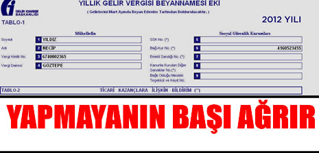 Vergi beyannamesi nasıl doldurulur?